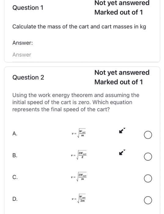 Solved Investigation 3: work and energy Essential questions: | Chegg.com
