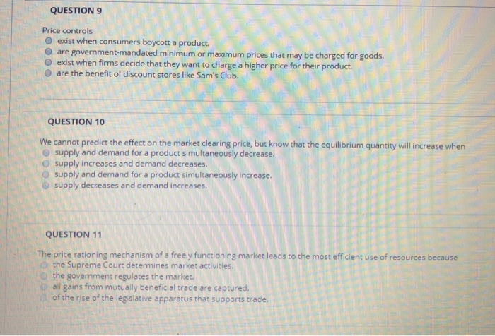 Solved - QUESTION 9 QUESTION 9 introls Price controls exist | Chegg.com Solved - QUESTION 9 QUESTION 9 introls Price controls exist | Chegg.com