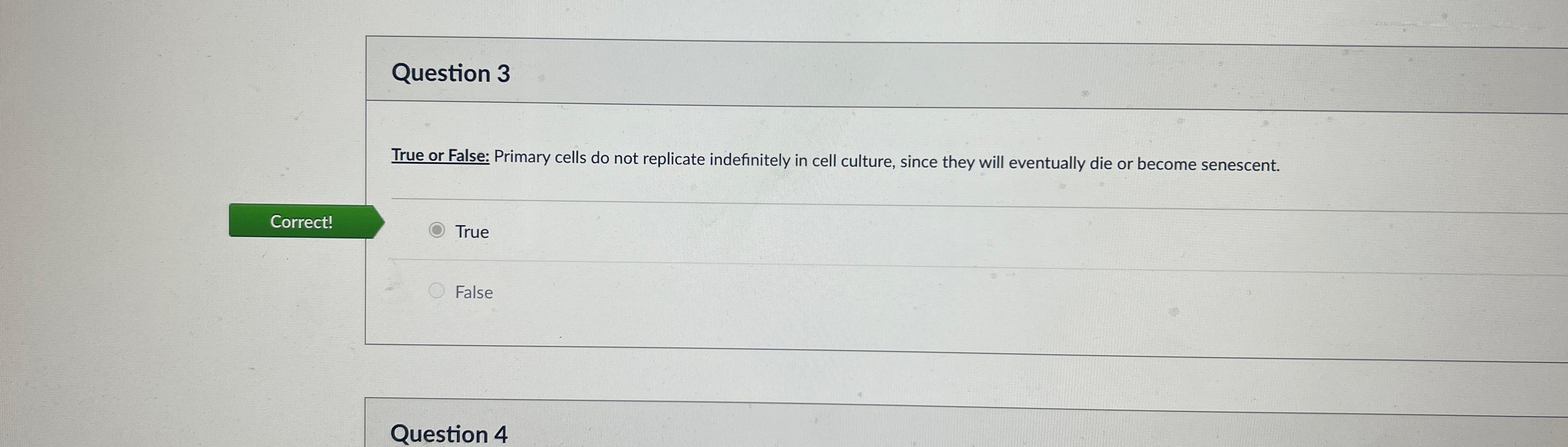 Solved Question 3True or False: Primary cells do not | Chegg.com