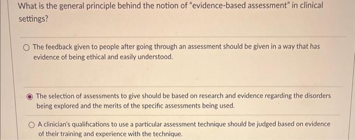 Solved What is the general principle behind the notion of | Chegg.com