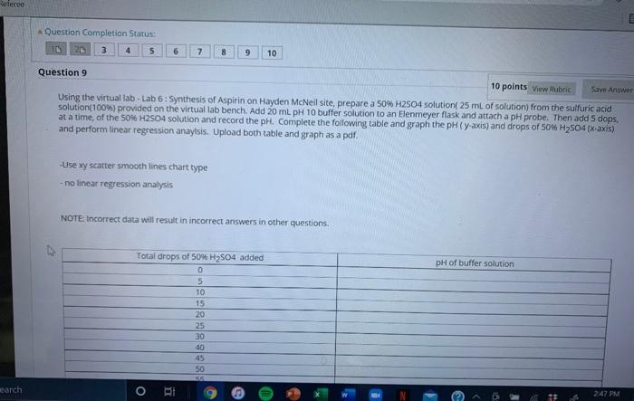 oferee Question Completion Status 3 4 5 6 8 9 10 | Chegg.com
