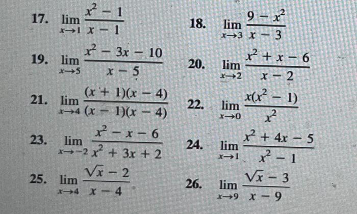 Solved Solve Exercises 17 through 26 by using the TRACE | Chegg.com