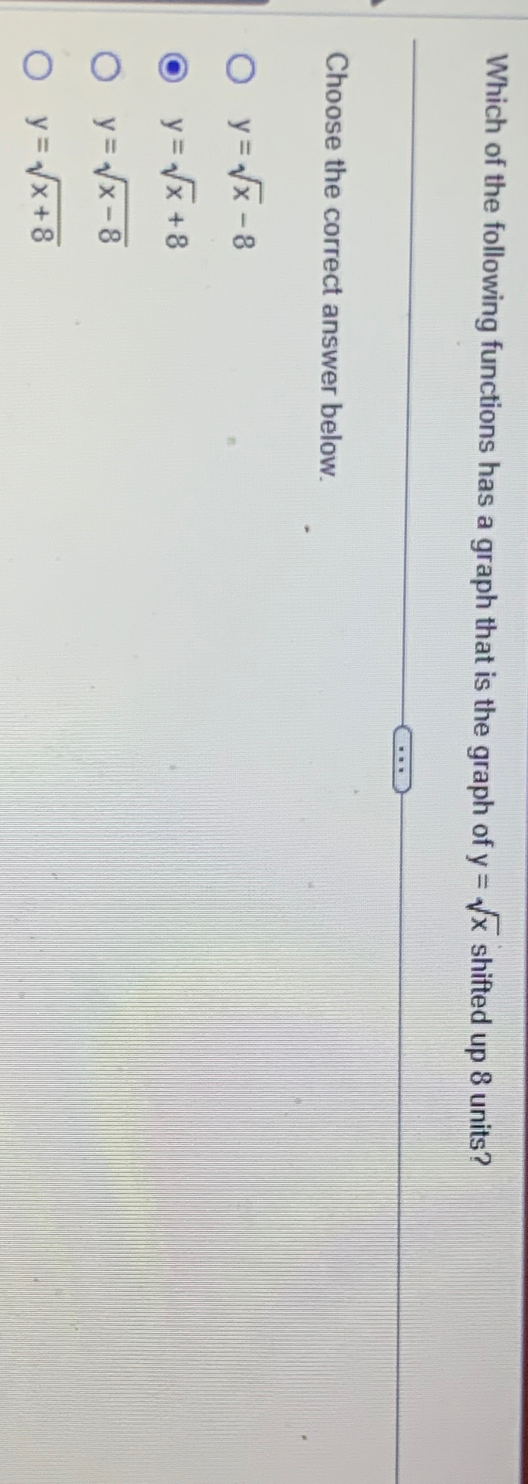 Solved Which of the following functions has a graph that is | Chegg.com