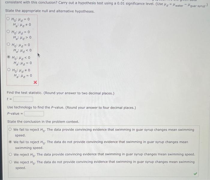 Solved consistent with this conclusion? Carry out a | Chegg.com