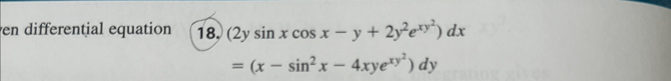 Solved differential equation | Chegg.com