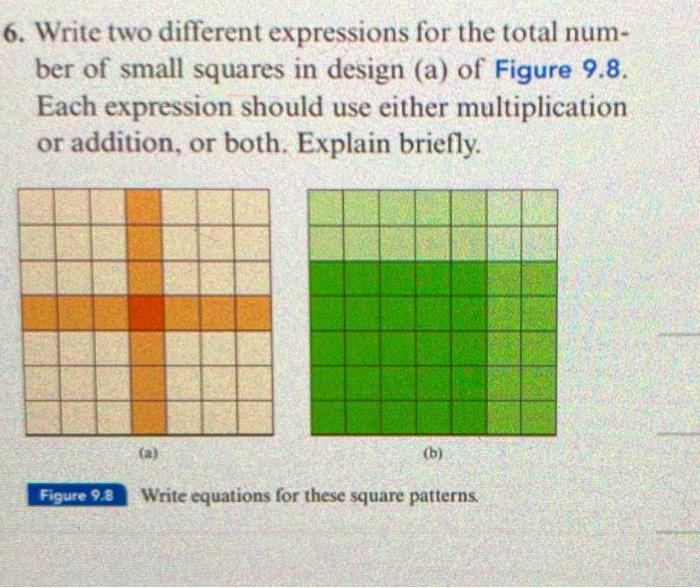 6. Write two different expressions for the total num- | Chegg.com