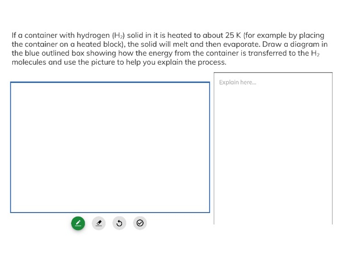 Solved If a container with hydrogen (H) solid in it is | Chegg.com