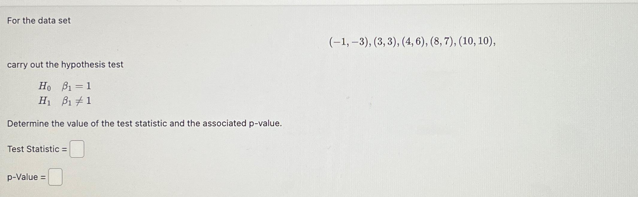 Solved For the data | Chegg.com