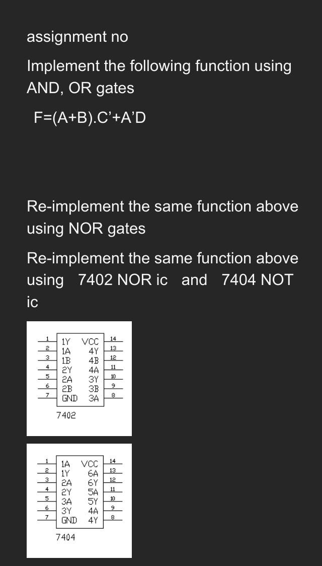 Solved Assignment No Implement The Following Function Using 1359