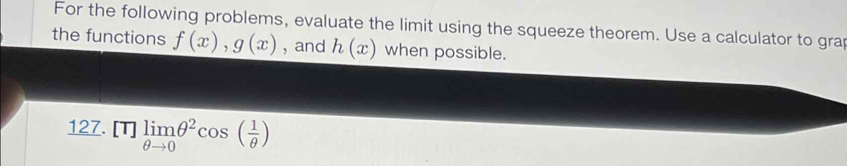 Solved For the following problems, evaluate the limit using | Chegg.com