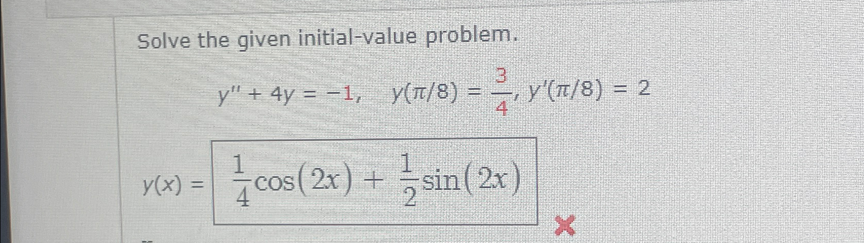 Solve the given initial-value | Chegg.com