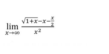 Solved limx→∞x21+x−x−2x | Chegg.com