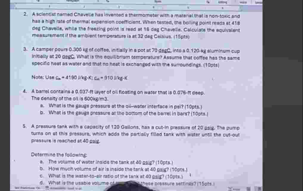 Solved 1. ﻿A scientist named Chavelie has invented a | Chegg.com