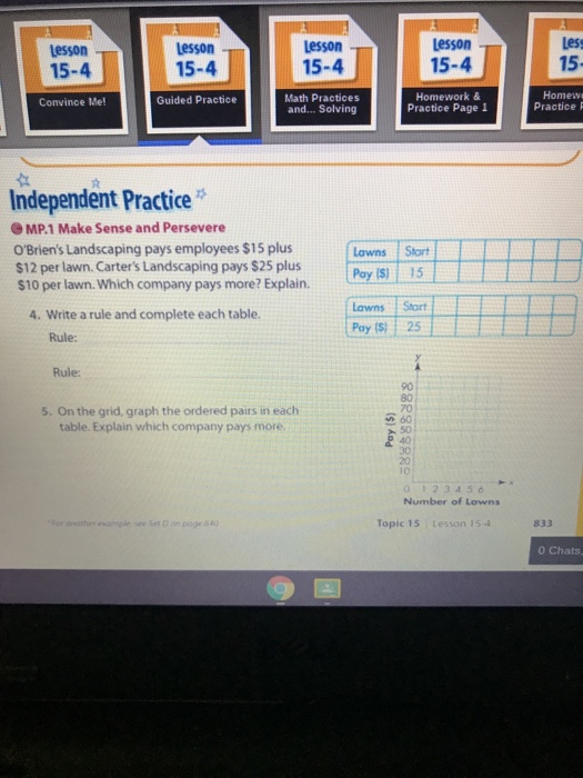 Solved Lesson 15-4 Lesson 15-4 Lesson 15-4 Lesson 15-4 Les | Chegg.com
