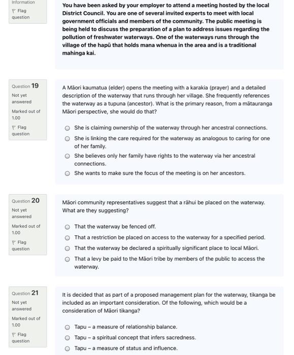 Solved Information Flag question You have been asked by your | Chegg.com
