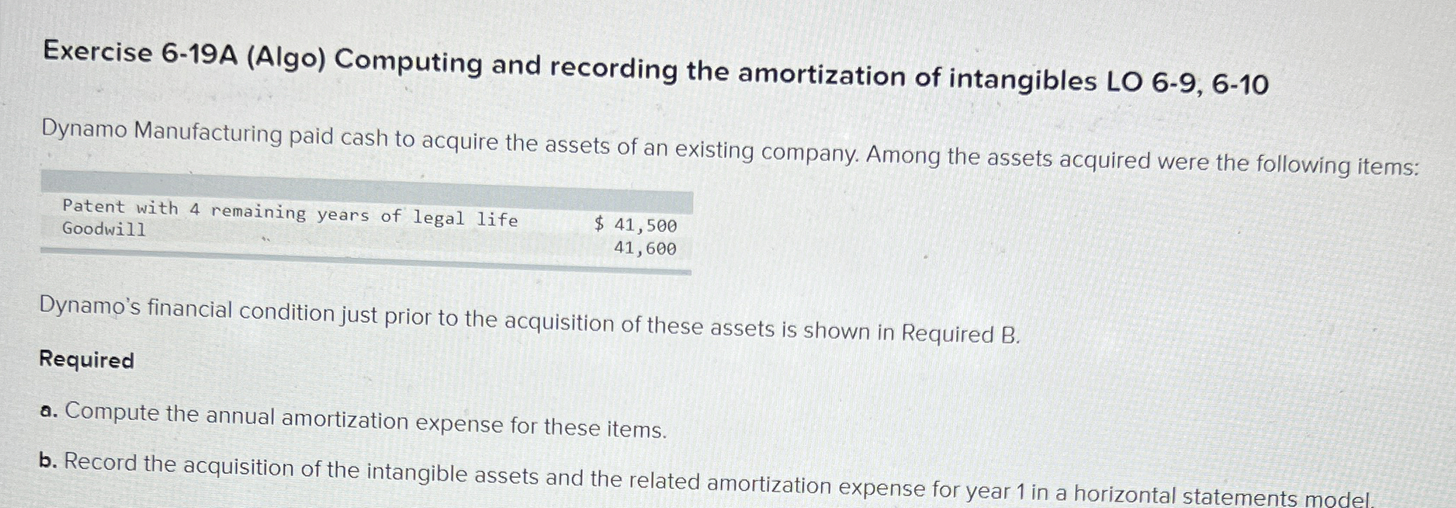 Solved Exercise 6-19A (Algo) ﻿Computing and recording the | Chegg.com