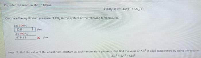 Solved Consider the reaction shown below. | Chegg.com