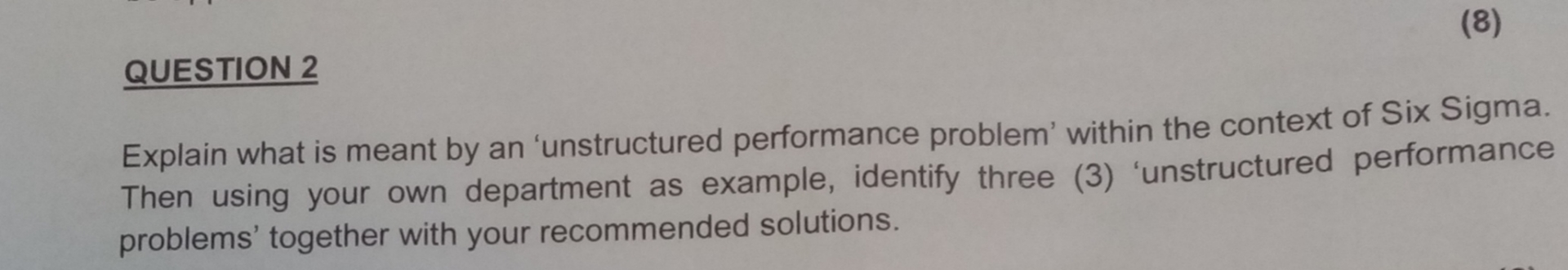 Solved QUESTION 2(8)Explain what is meant by an | Chegg.com