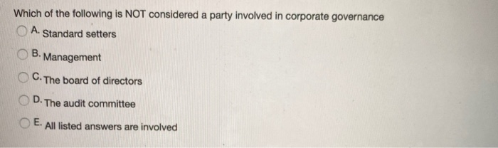 Solved Which of the following is NOT considered a party | Chegg.com