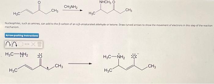 Solved H3C O: Arrow-pushing Instructions 000 XT H3C-NH2 :Ö | Chegg.com