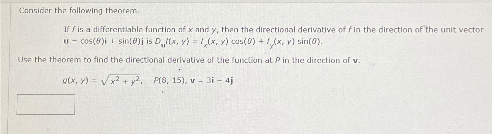 Solved Consider the following theorem.If f ﻿is a | Chegg.com