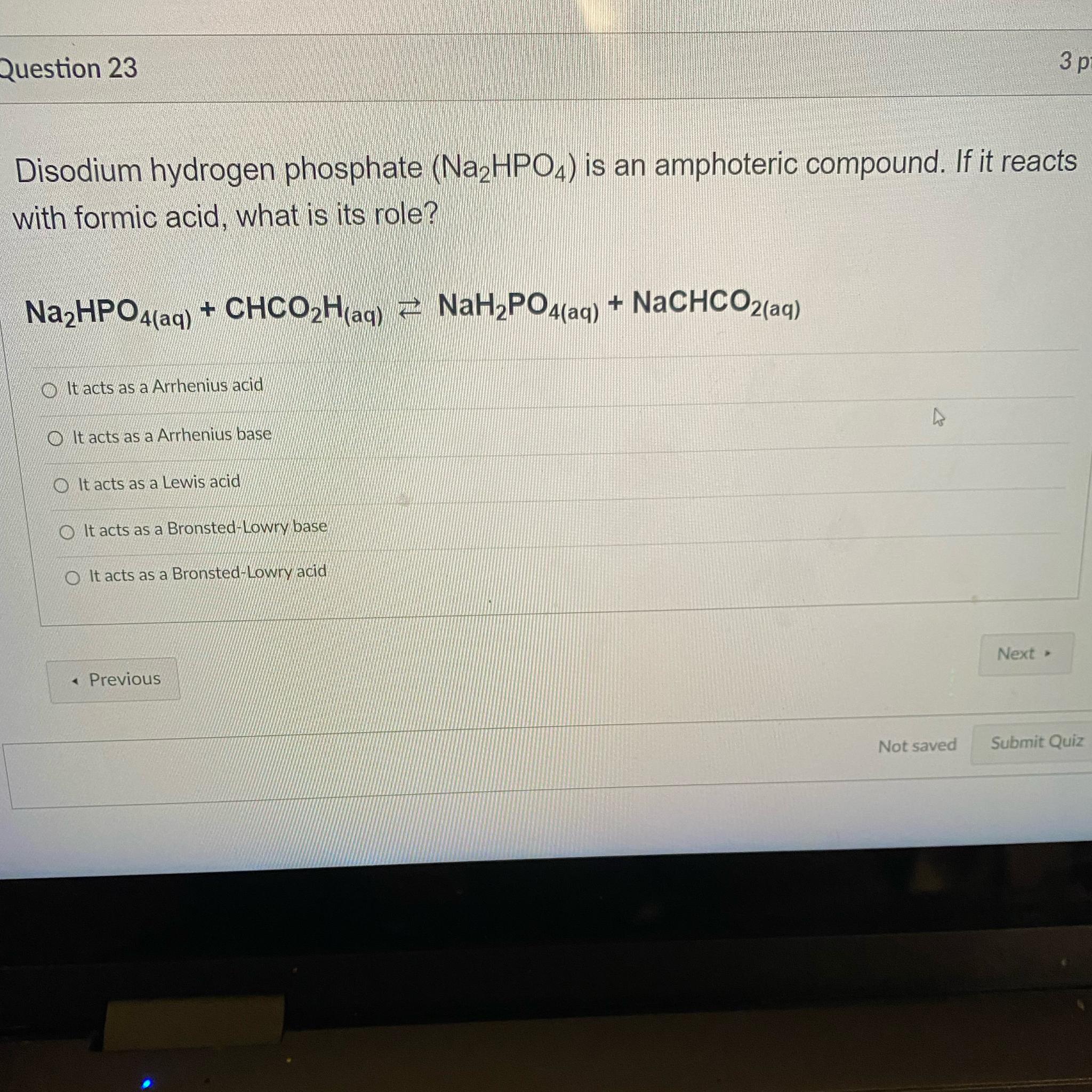 Solved NEED ASAPQuestion 23Disodium hydrogen phosphate | Chegg.com