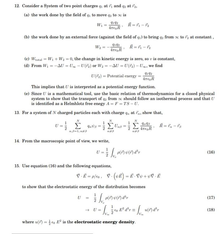 Solved Electrostatic Theory II: Dielectrics 1. Theory of | Chegg.com