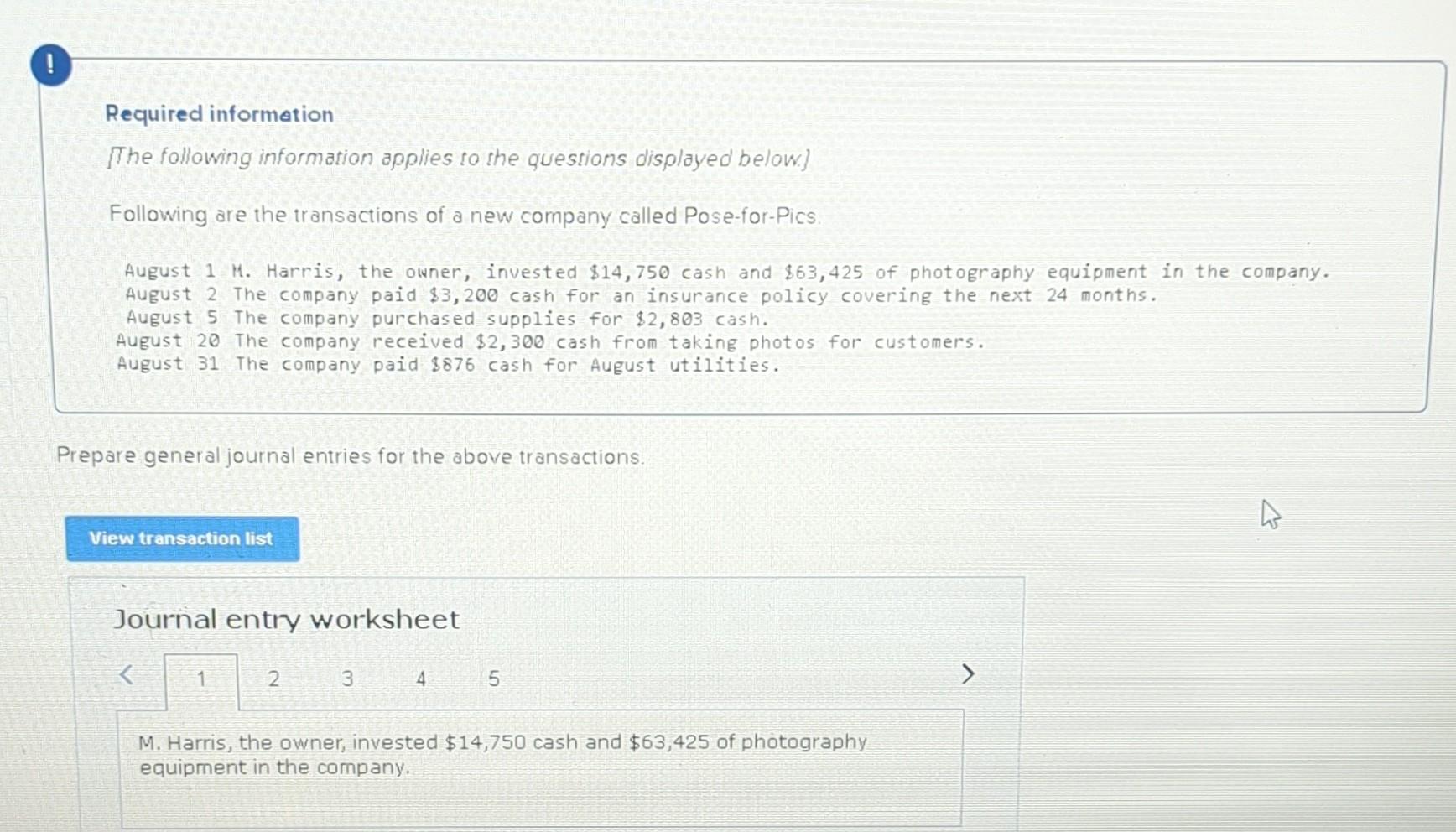 Solved Required information The following information | Chegg.com