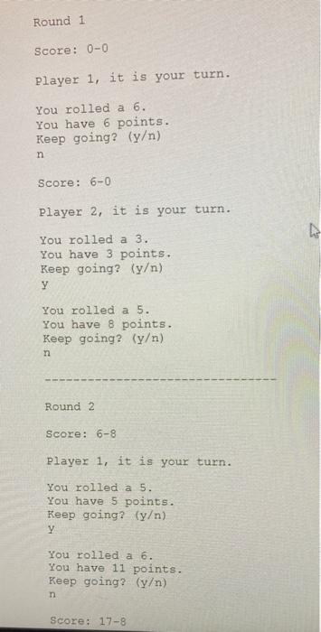 Solved Round 1 Score: 0−0 player 1 , it is your turn. You | Chegg.com