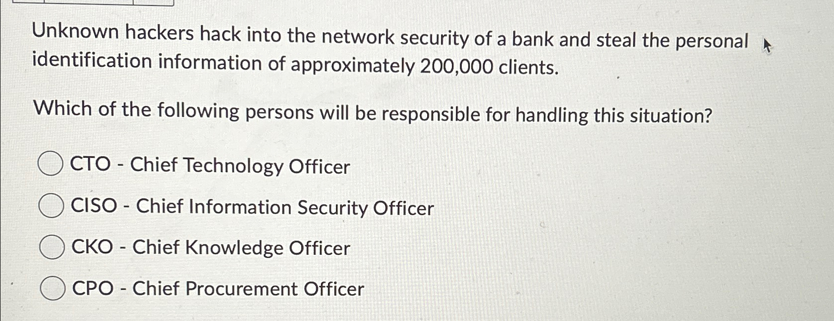 Solved Unknown hackers hack into the network security of a | Chegg.com