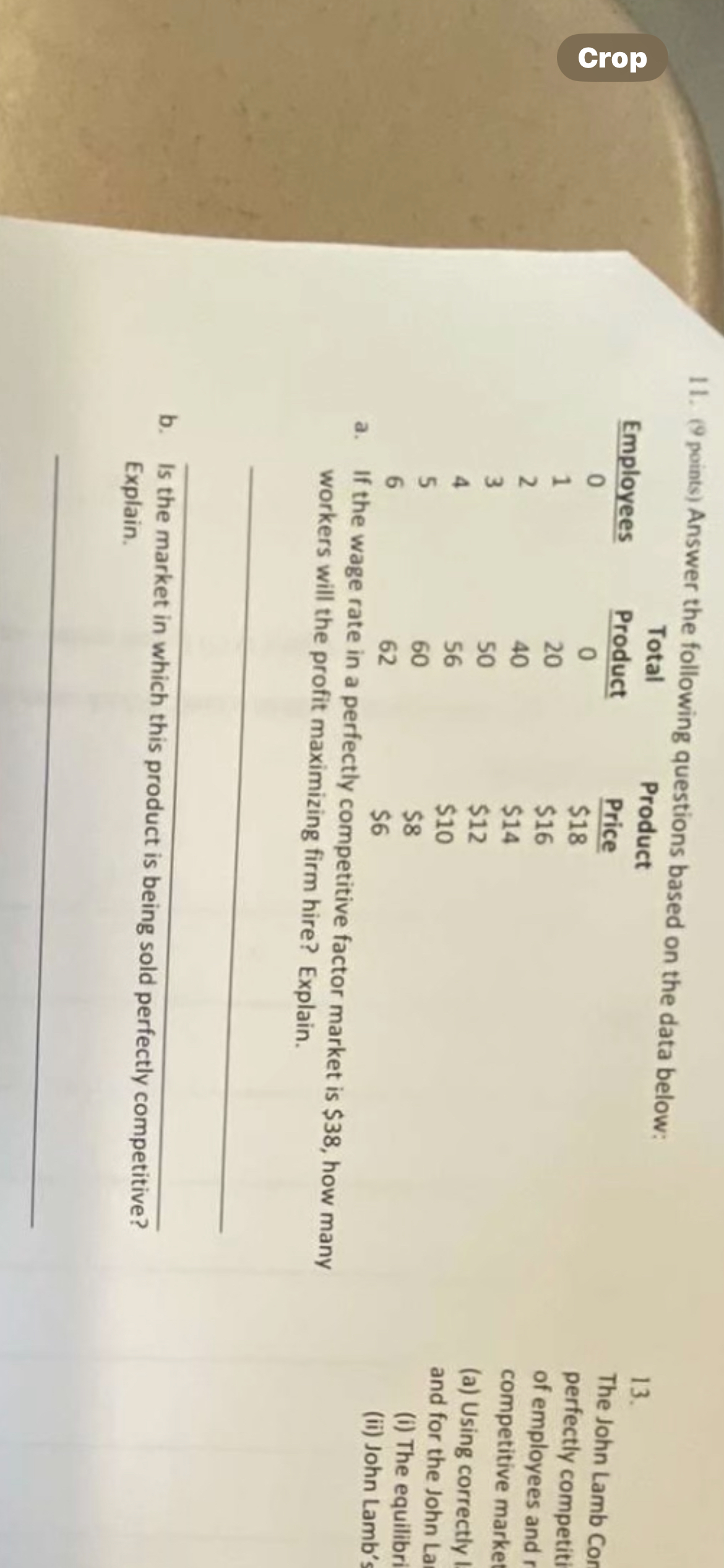 Solved (9 ﻿points) ﻿Answer the following questions based on | Chegg.com