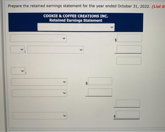 Solved Continuing Cookie Chronicle 11 Part 2 After | Chegg.com