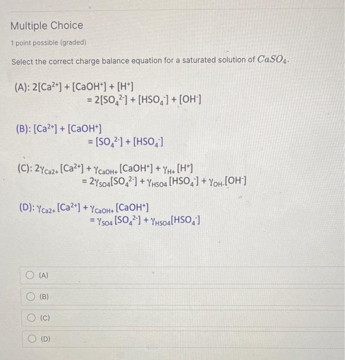 Solved Multiple Choice 1 point possible (graded) Select the | Chegg.com