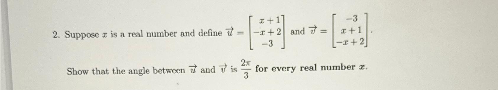 Suppose X Is A Real Number And Define