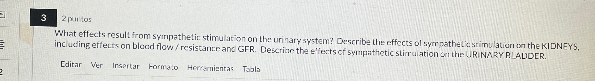 Solved What effects result from sympathetic stimulation on | Chegg.com