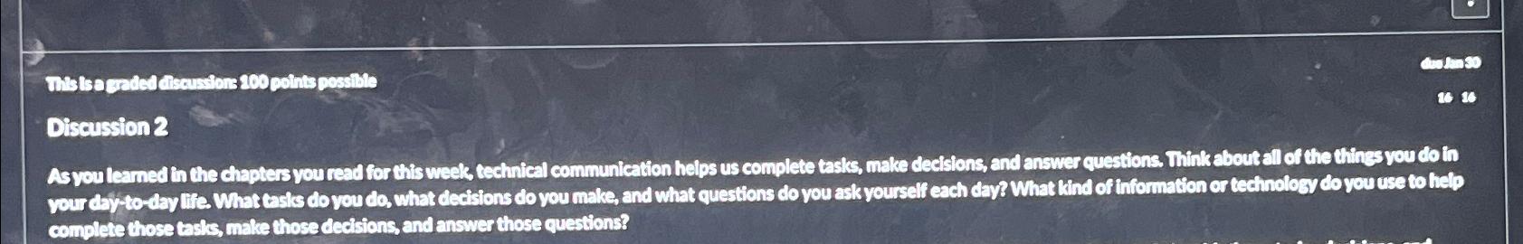 Solved Discussion 2As you learned th the chapters you read | Chegg.com