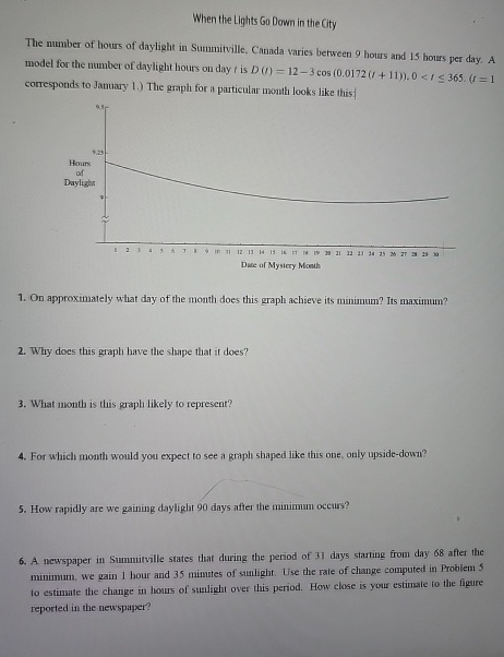 Solved When the Lights Go Down in the cityThe number of | Chegg.com