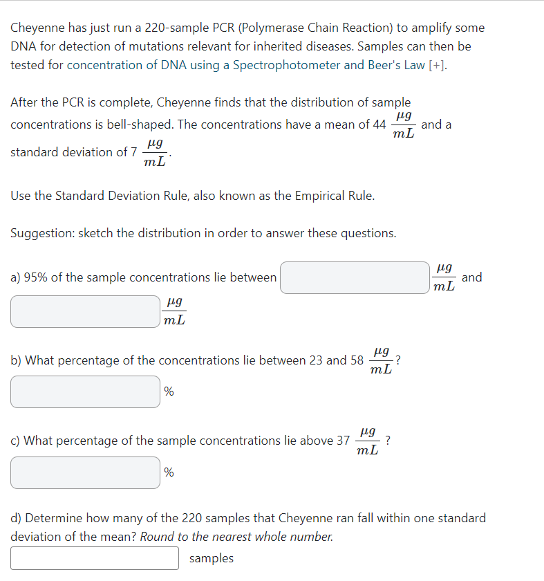 Solved Cheyenne has just run a 220-sample PCR (Polymerase | Chegg.com