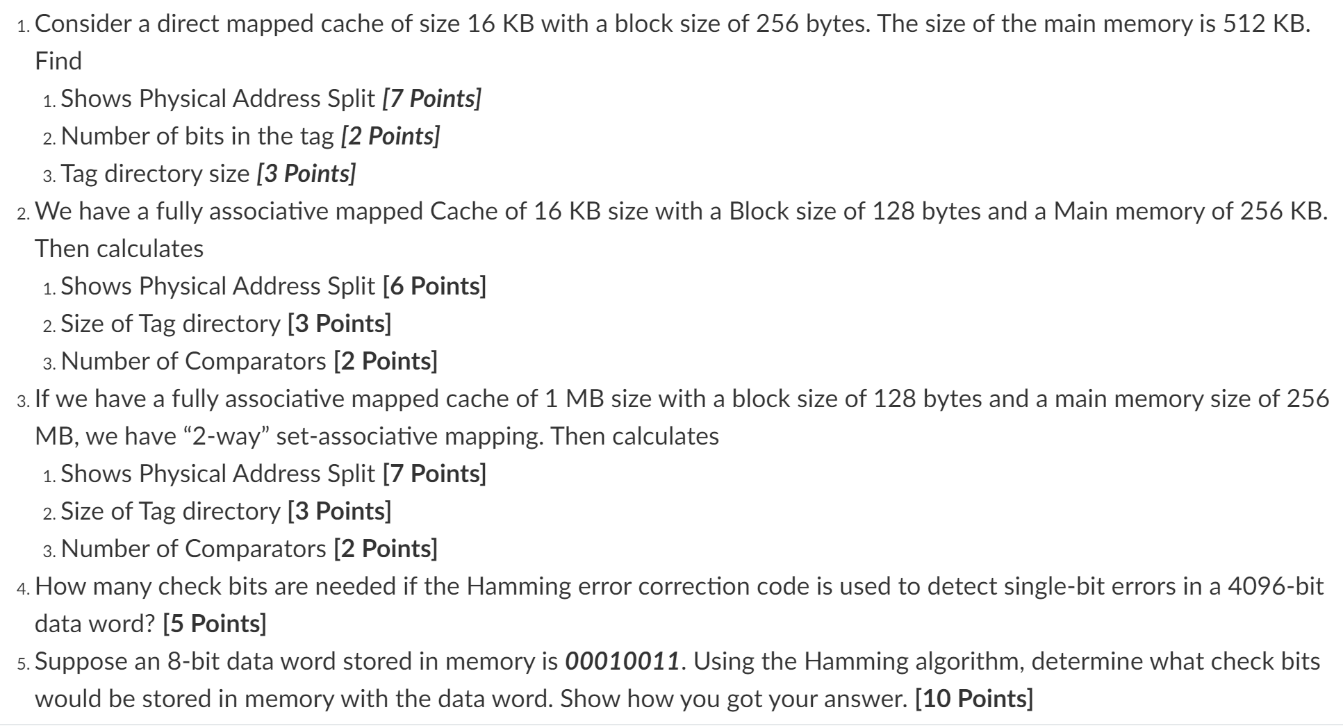 Solved Consider a direct mapped cache of size 16KB ﻿with a | Chegg.com