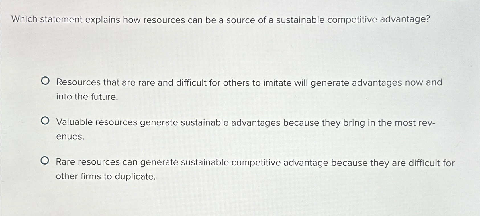 Solved Which statement explains how resources can be a | Chegg.com
