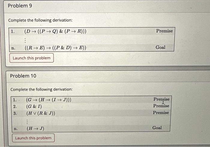 Solved Complete the following derivation: 1. | Chegg.com