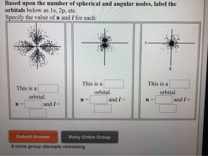 Solved Based upon the number of spherical and angular nodes, | Chegg.com