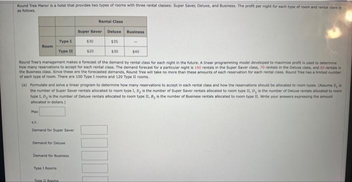 Solved Regort the number of reservations of each type | Chegg.com