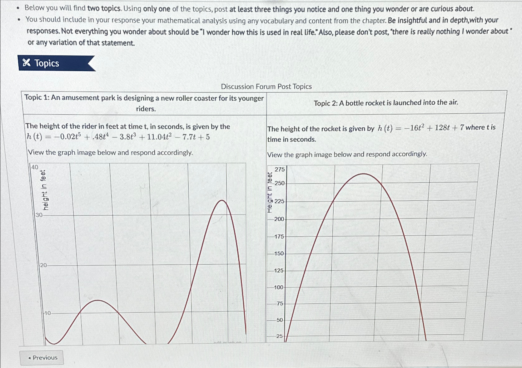 Below you will find two topics. Using only one of the | Chegg.com