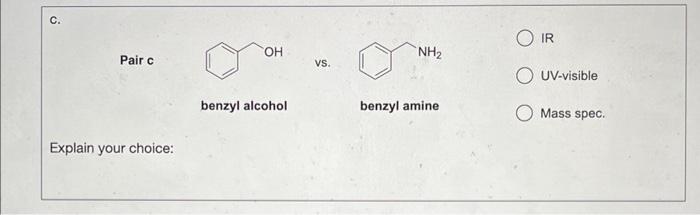 Solved 3. For each pair of molecules given in a-c below, | Chegg.com