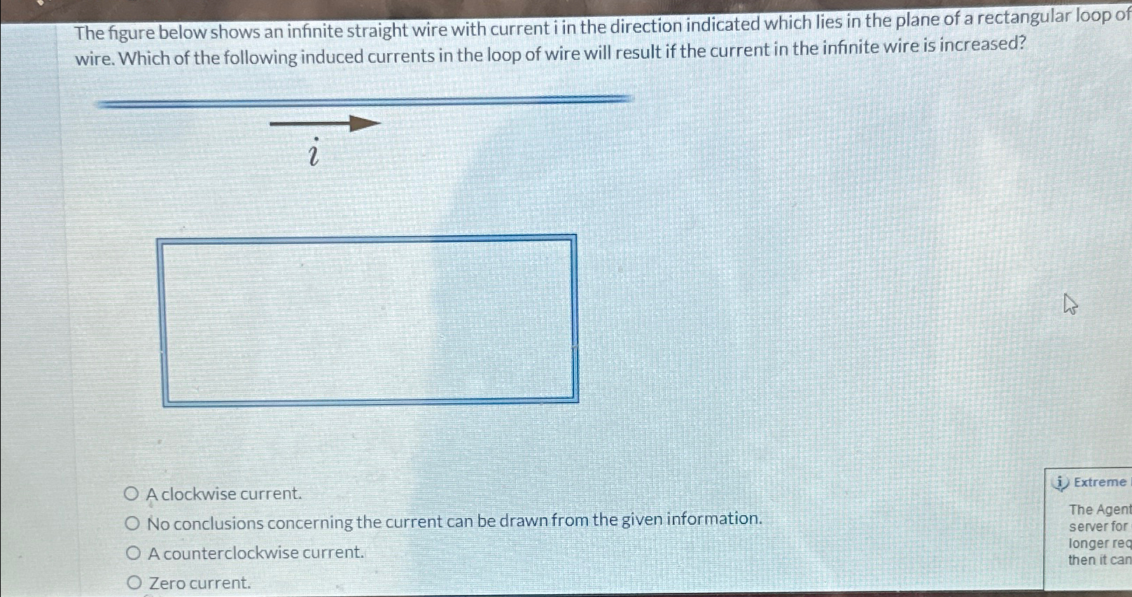 Solved The figure below shows an infinite straight wire with | Chegg.com