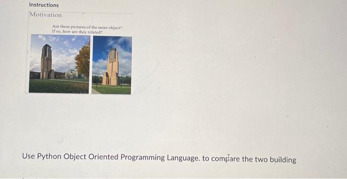 Solved Are theve pictures of the saame object? If so. haw | Chegg.com