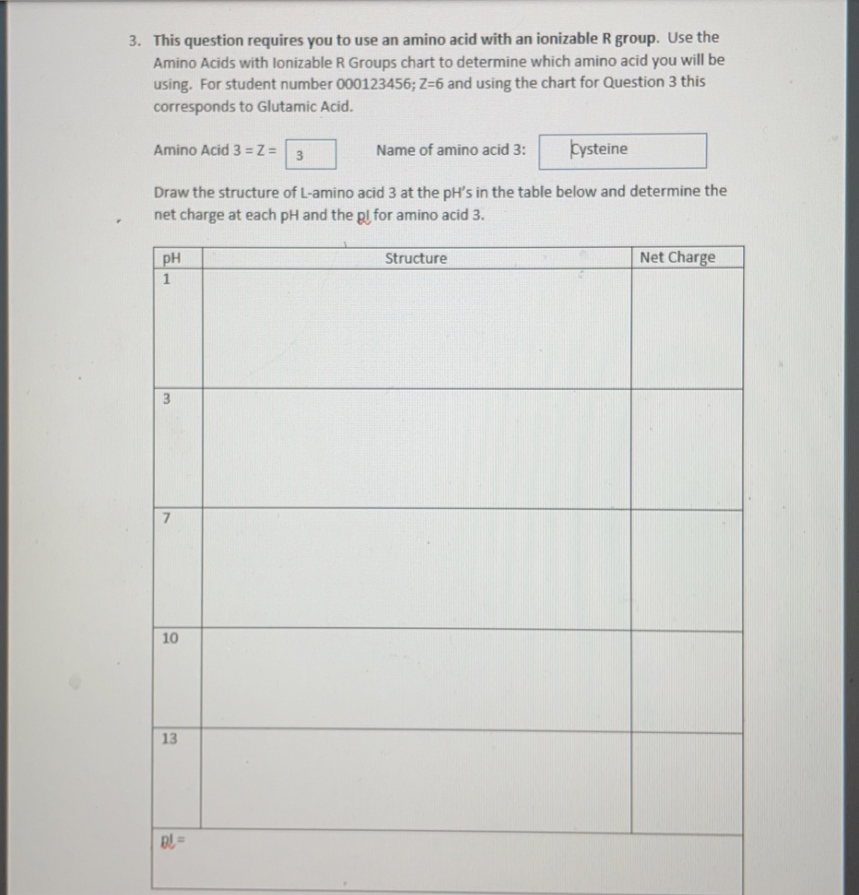 Solved a) ﻿Draw amino acid (L-Cysteine) ﻿and determine the | Chegg.com