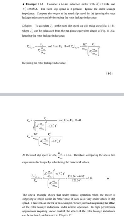 Solved Q5. In example 11-6, the calculation is based on | Chegg.com