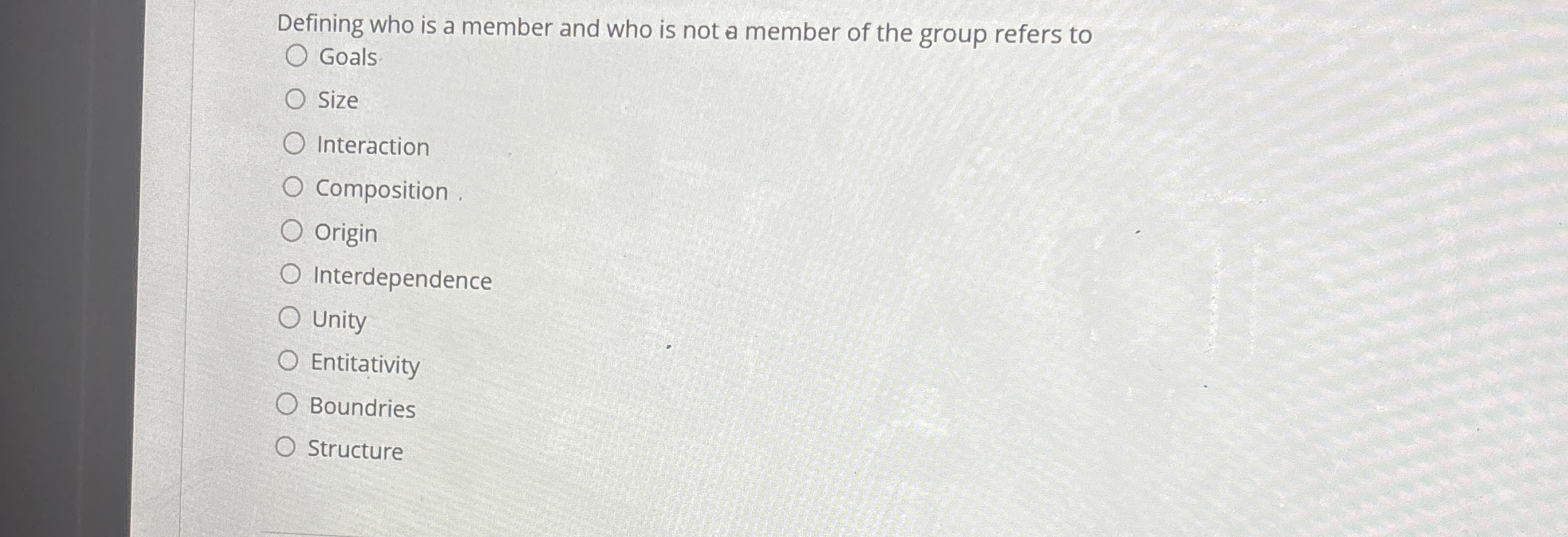 Solved Defining who is a member and who is not a member of | Chegg.com